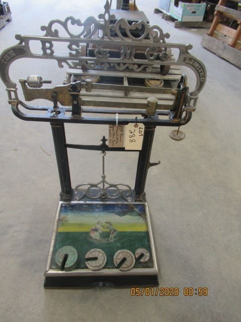 BN-BS&M Co. General Store Scale Painted Picture Platform, Dollar Value ...