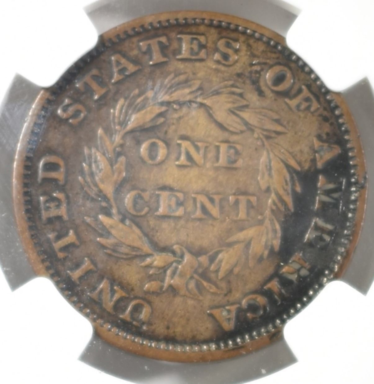1855 LARGE CENT PATTERN J-168 NGC PROOF AU DET