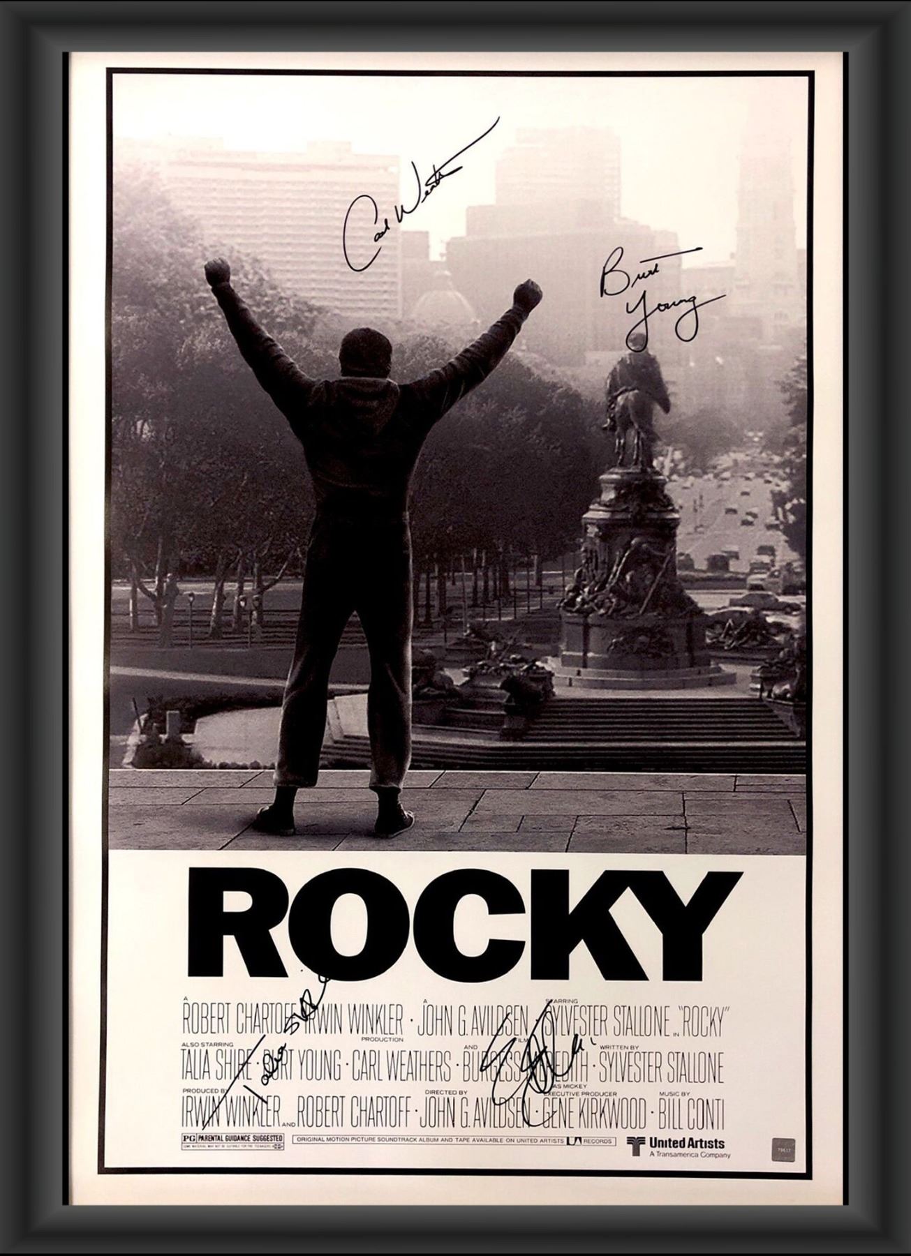 Signed Rocky Movie Poster