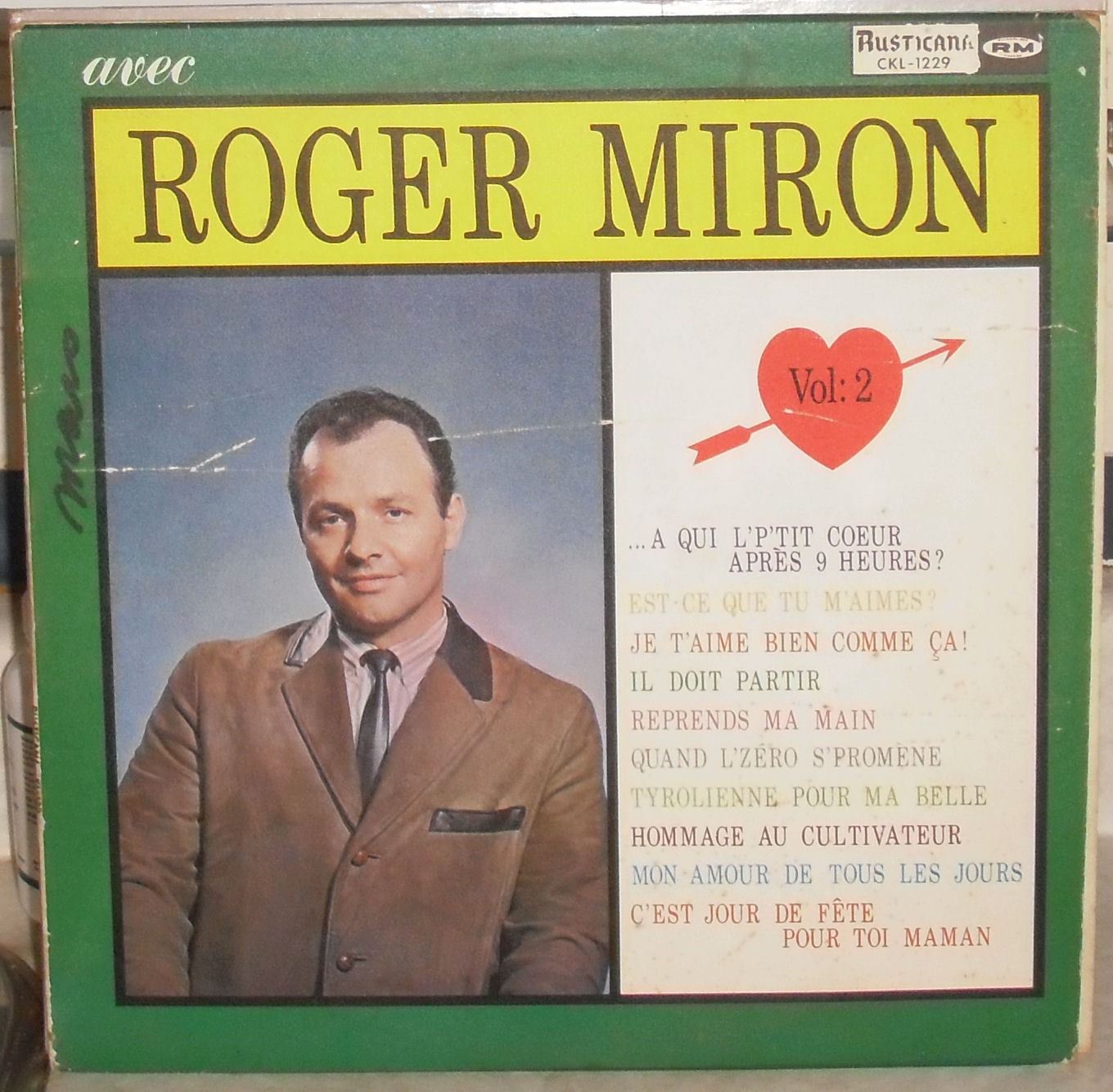 Bonne année à vous à toi !!! LP record 33 Roger Miron in French - en ...