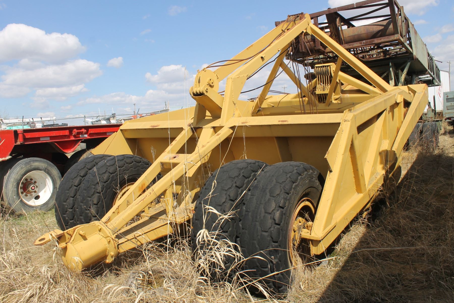 10' WIDE YELLOW CABLE SCRAPER