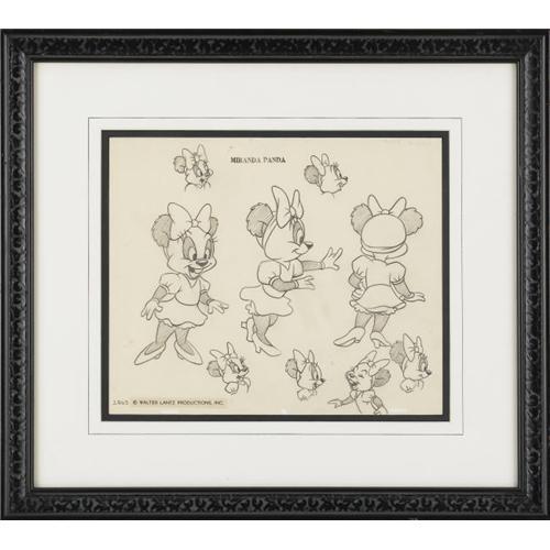 Miranda Panda Model Sheet Original Art (Walter Lantz Pr Miranda Panda ...