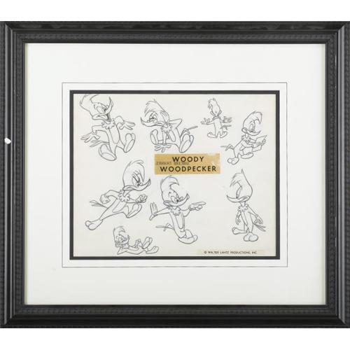 Woody Woodpecker Model Sheet Original Art (Lantz) Woody Woodpecker ...