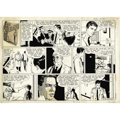 Ken Bald - Dr. Kildare Sunday Comic Strip Original Art Ken Bald - Dr ...