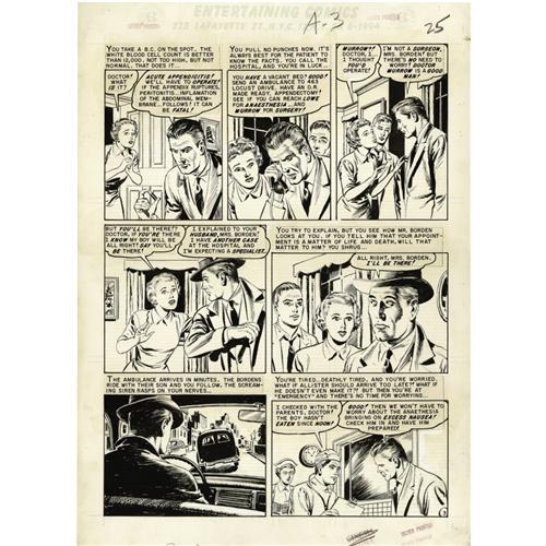 Reed Crandall - M.D. #1, page 2 Original Art (EC, 1955) Reed Crandall ...