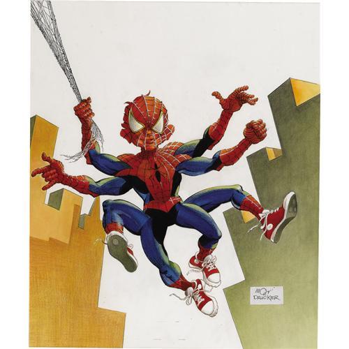 Mort Drucker - Mad #418 Cover Original Art Spider-Man Mort Drucker ...
