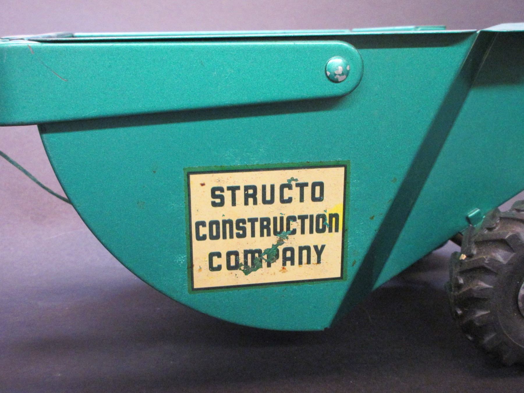 Structo Construction Company Tractor With Dump Trailer- Total 20"L X 6. ...