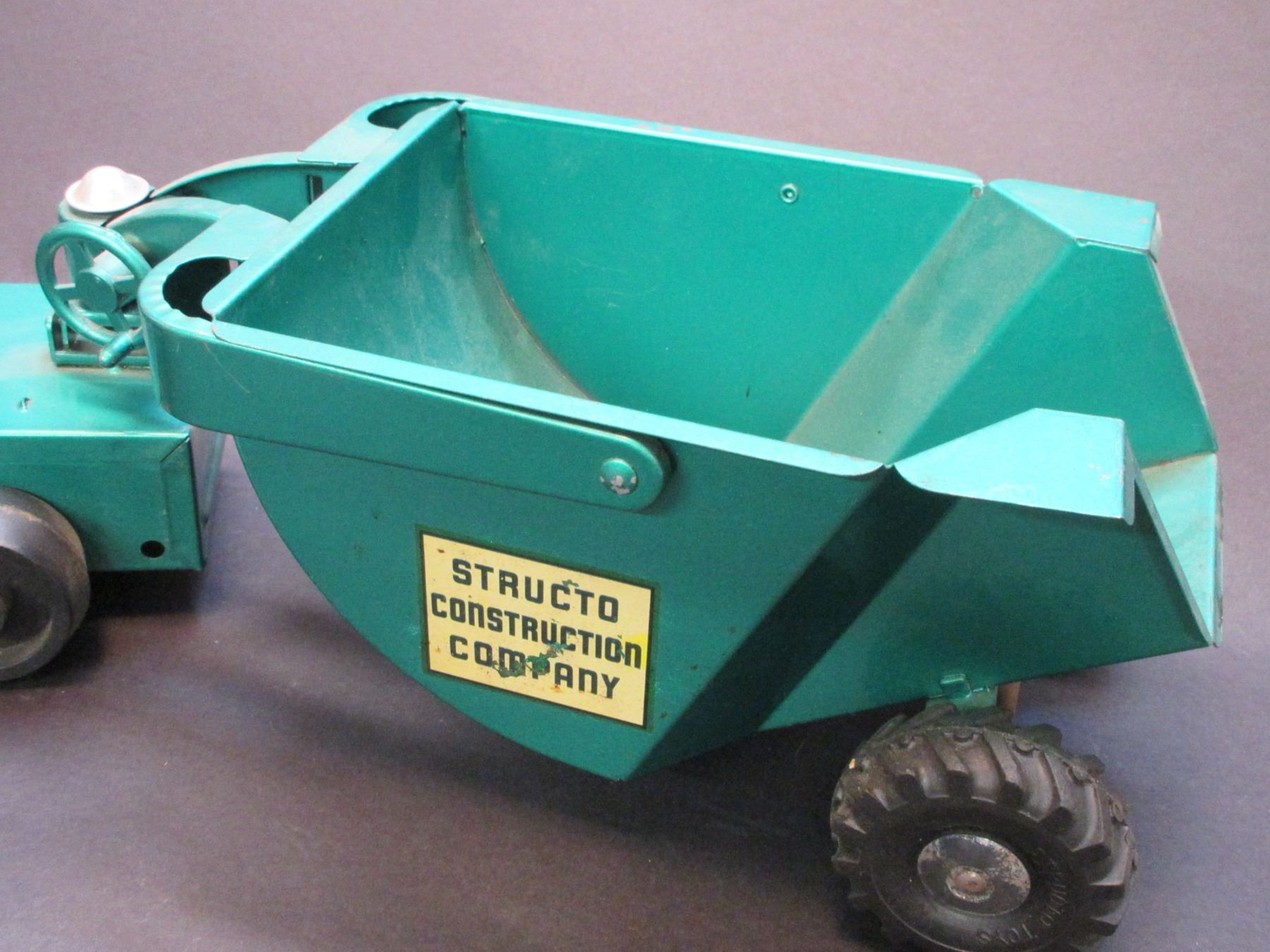 Structo Construction Company Tractor With Dump Trailer- Total 20"L X 6. ...
