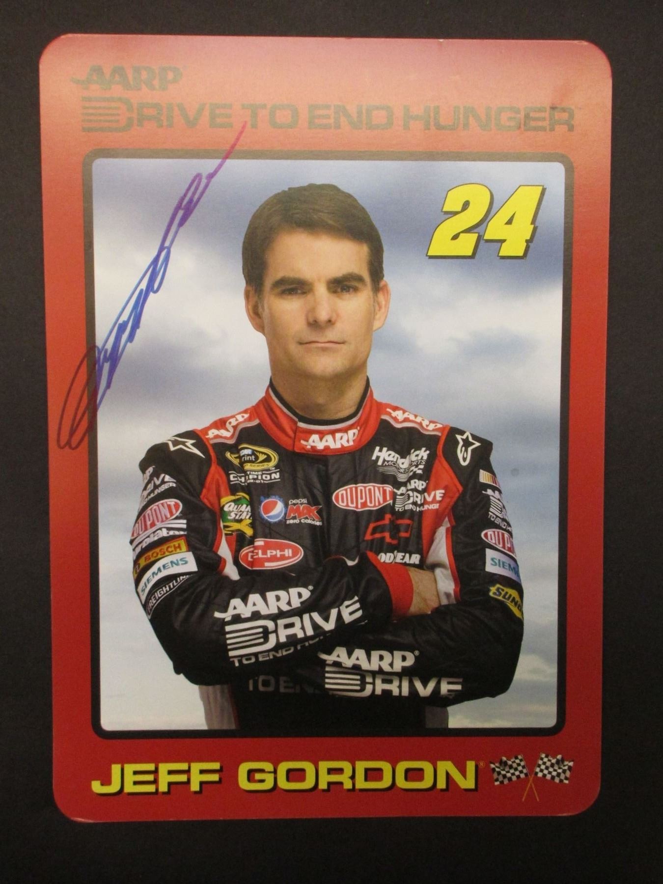 Signed Jeff Gordon 2002 Monte Carlo Elite Car- 1/2504- Box- 8.5"L X 3"W ...