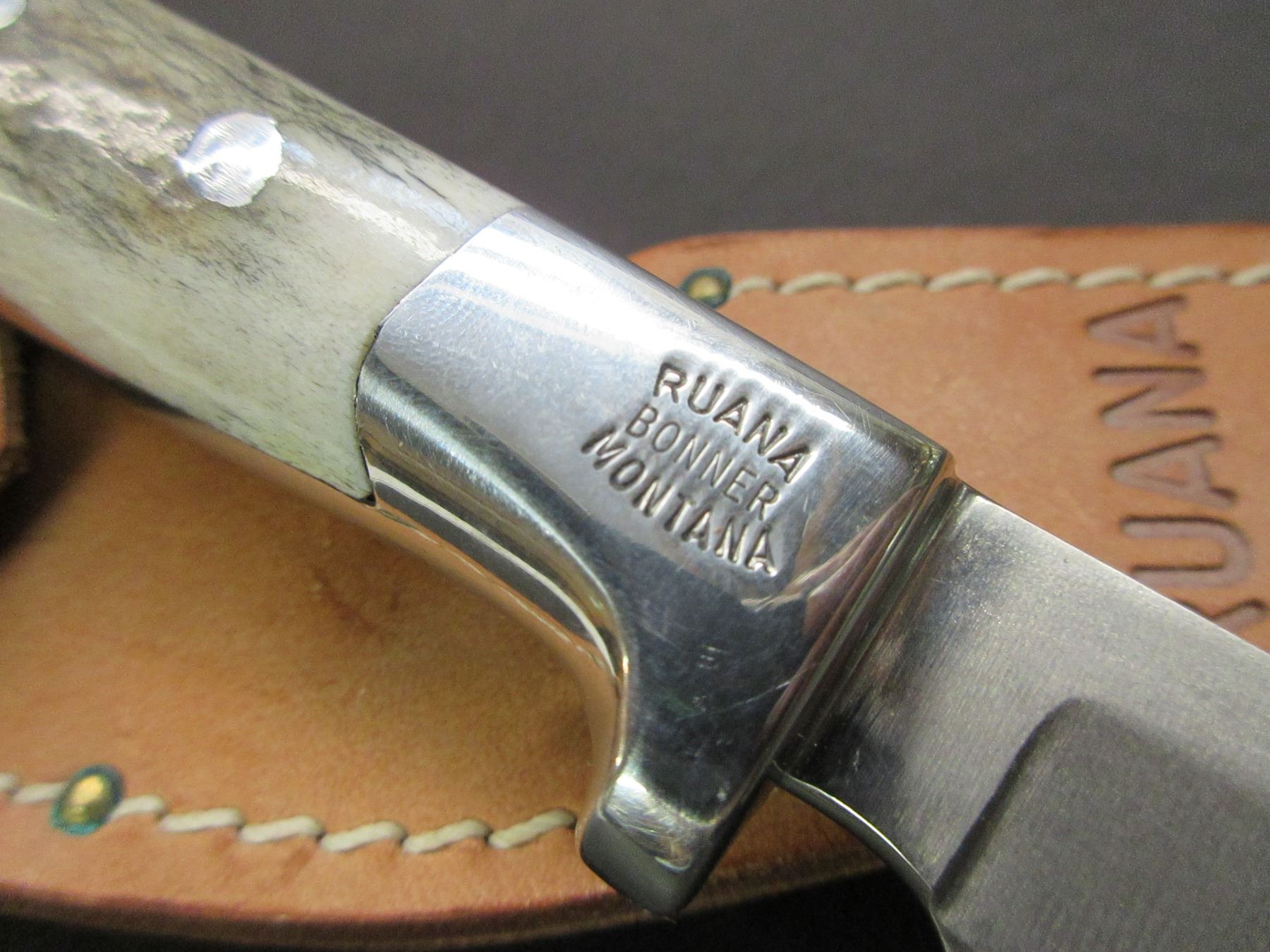 Marked RH Ruana Bonner Montana 13B Knife-Signed VN Hangas- Original ...