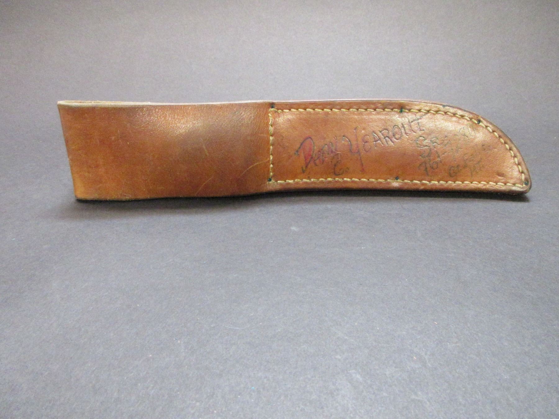 Marked RH Ruana Bonner Montana Knife- Signed RH Ruana Bullwhip ...