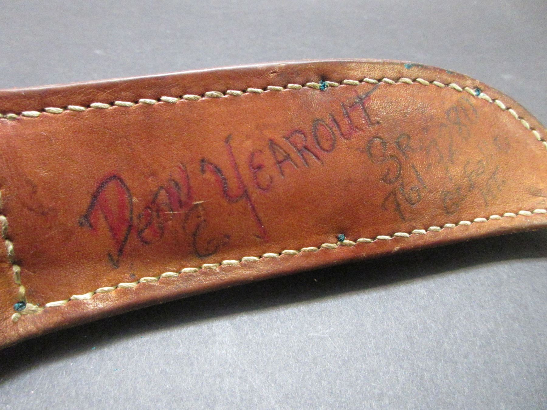 Marked RH Ruana Bonner Montana Knife- Signed RH Ruana Bullwhip ...