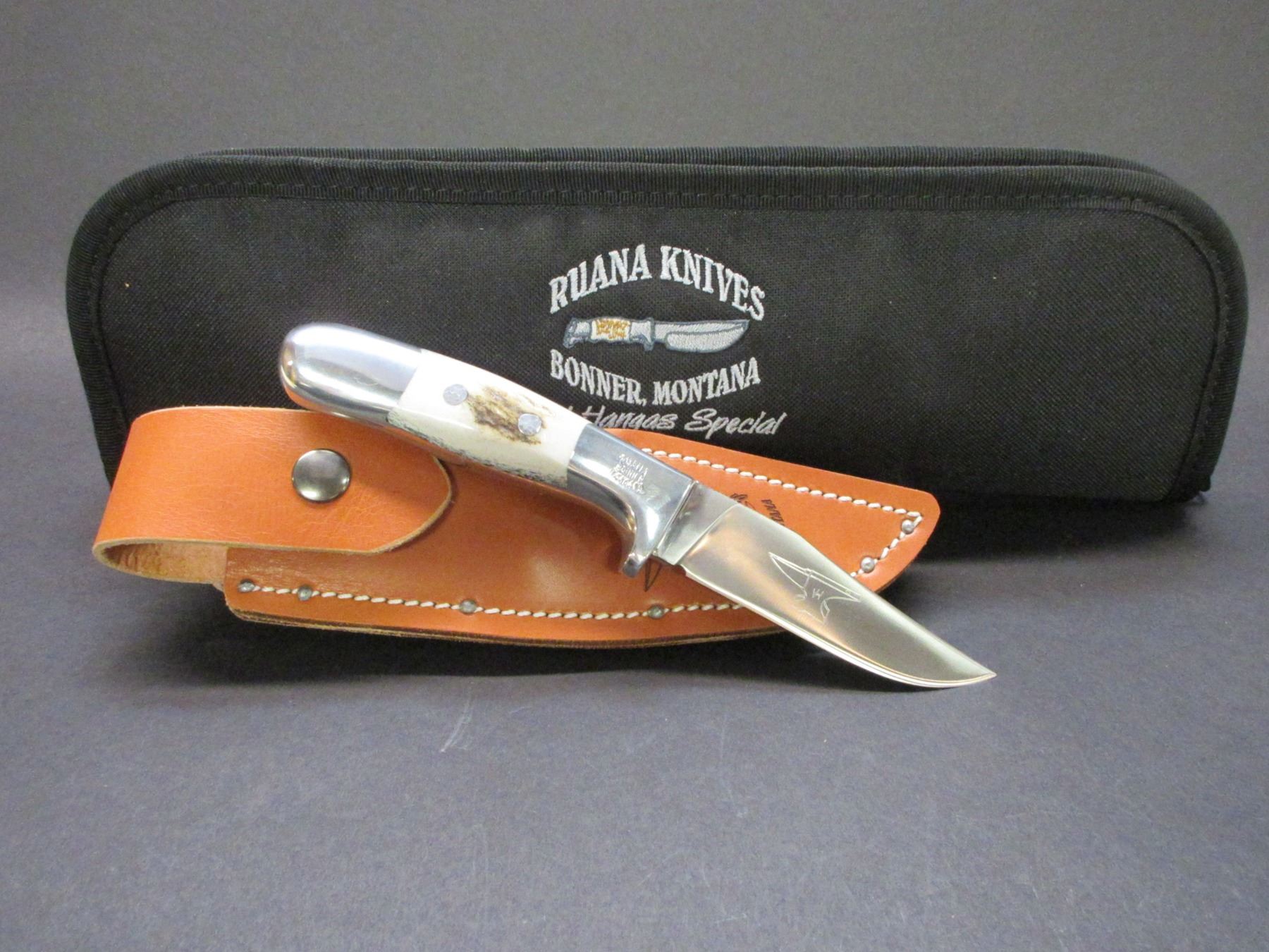 Marked Ruana Bonner Montana Knife- Anvil Stamp- VN Hangas Special ...