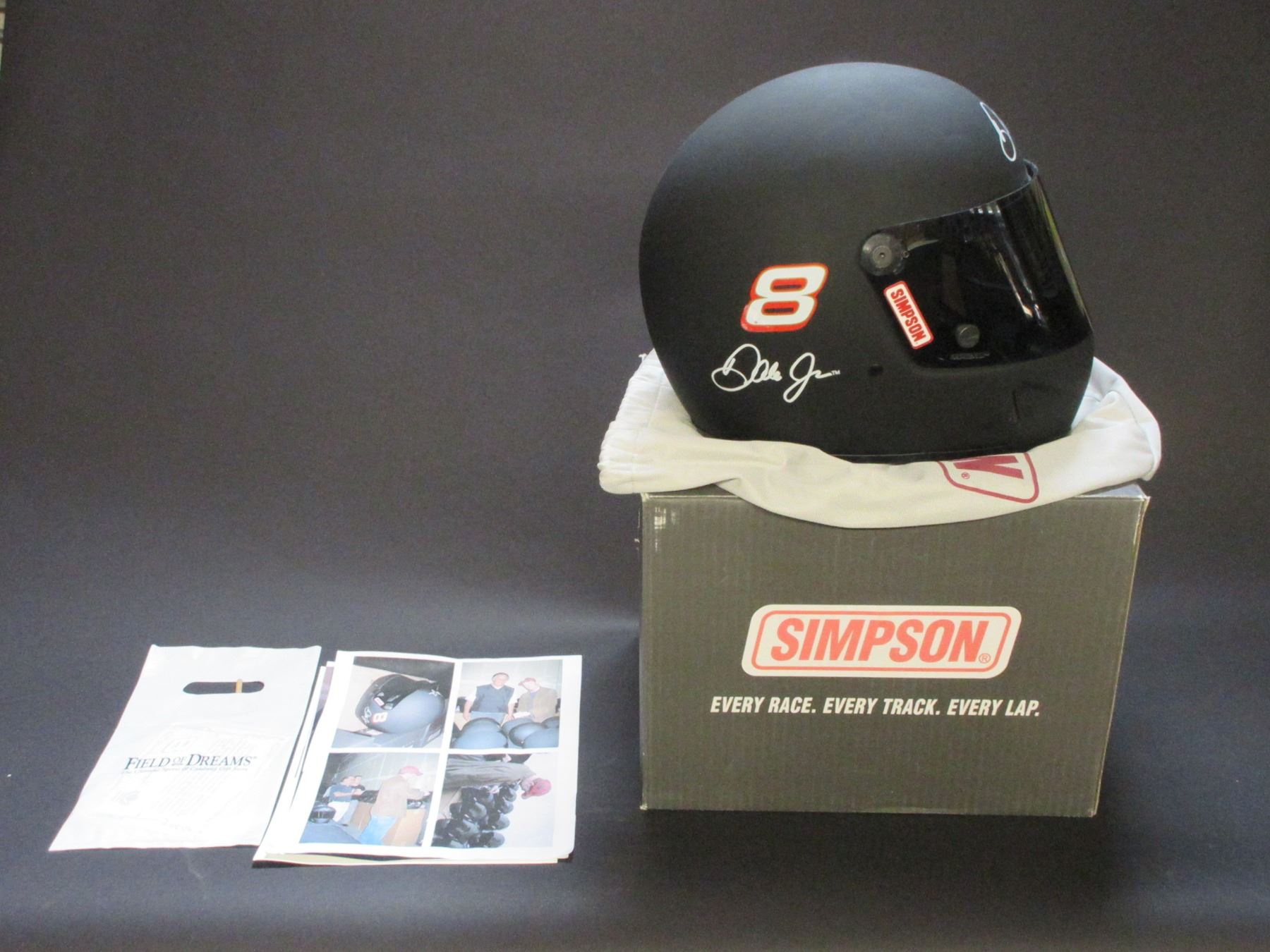 Simpson Real Replica Racing Helmet- Signed by Dale Jr- Letter of ...