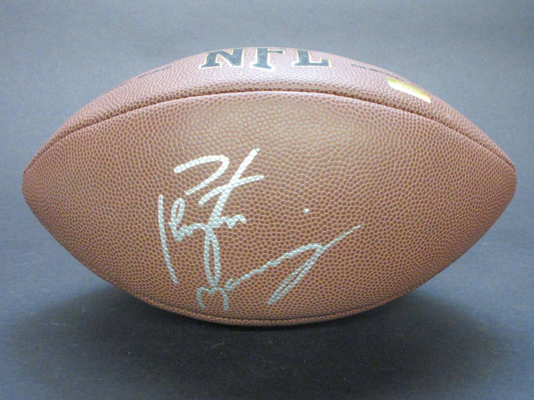 Signed Peyton Manning Wilson NFL- Letter of Authenticity