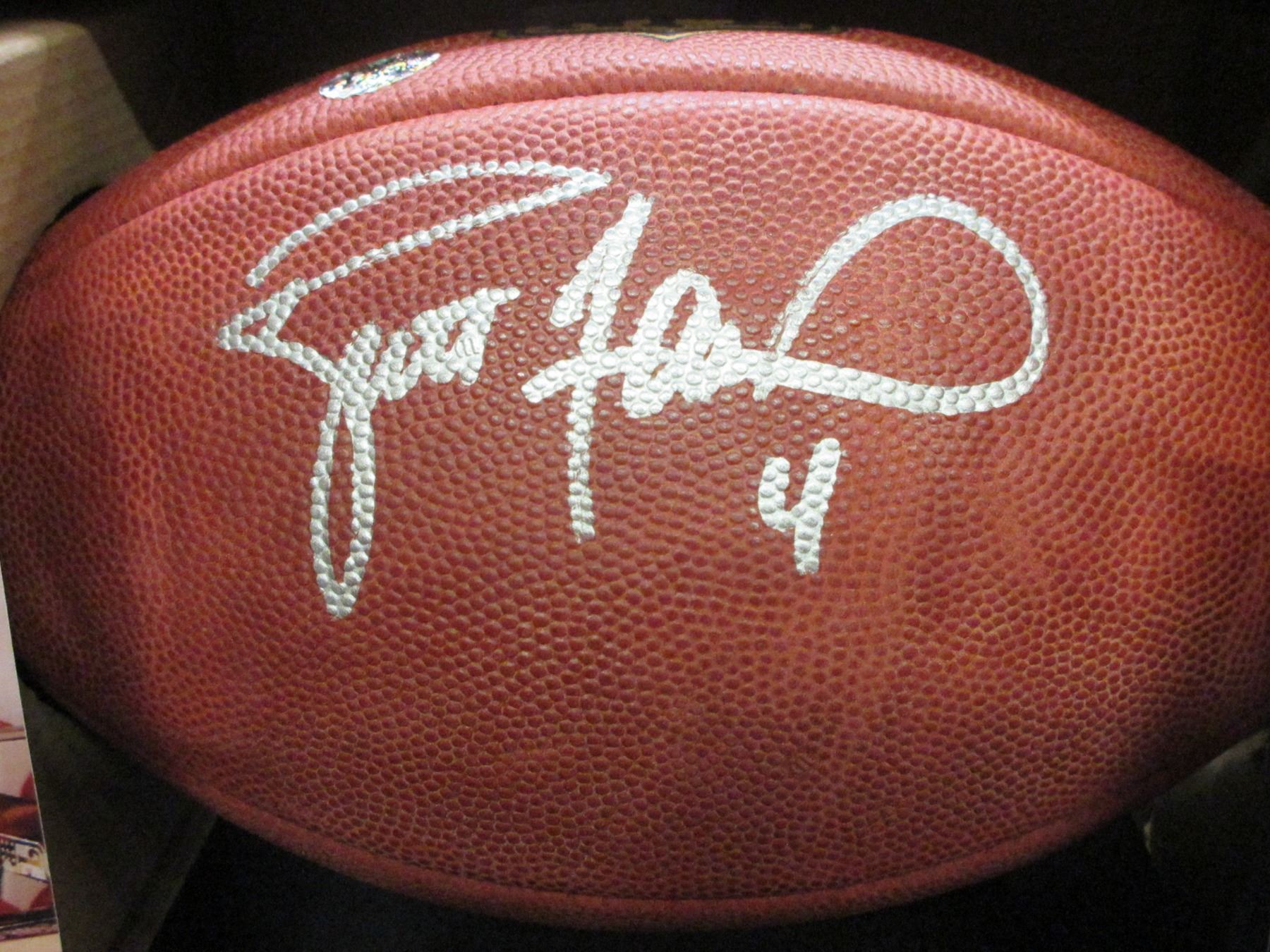 Signed Brett Favre NFL Authentic Game Ball- Certificate of Authenticity