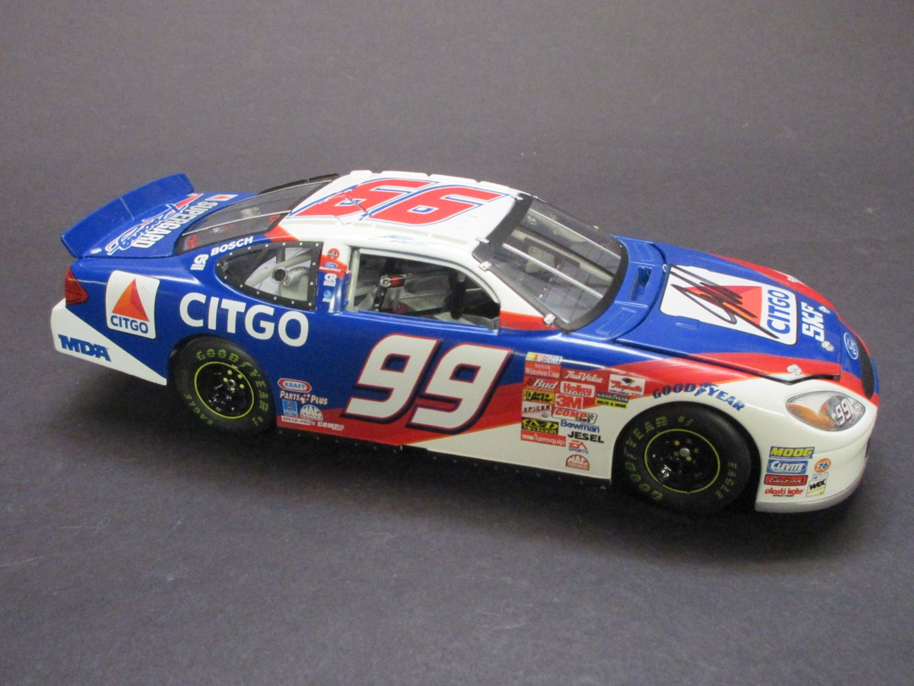 Signed Jeff Burton Team Caliber Owners Bank Stock Car- 2002 Limited ...