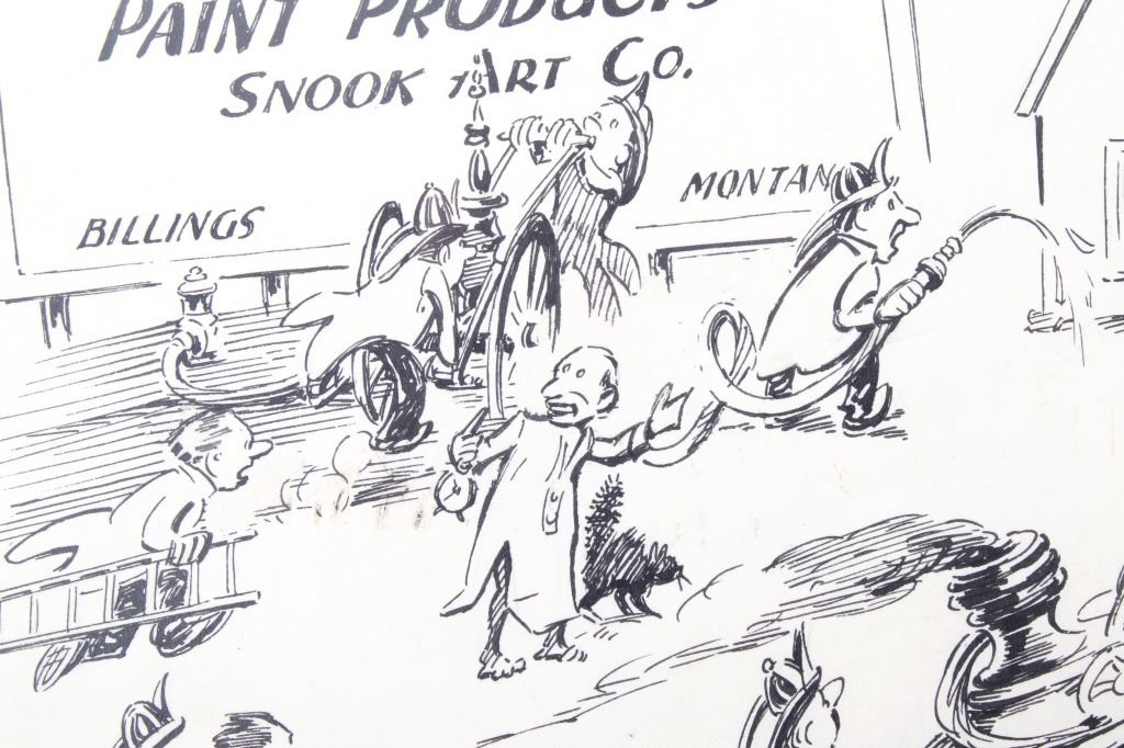 JK Ralston (1896-1987) Snook Art Original Drawing