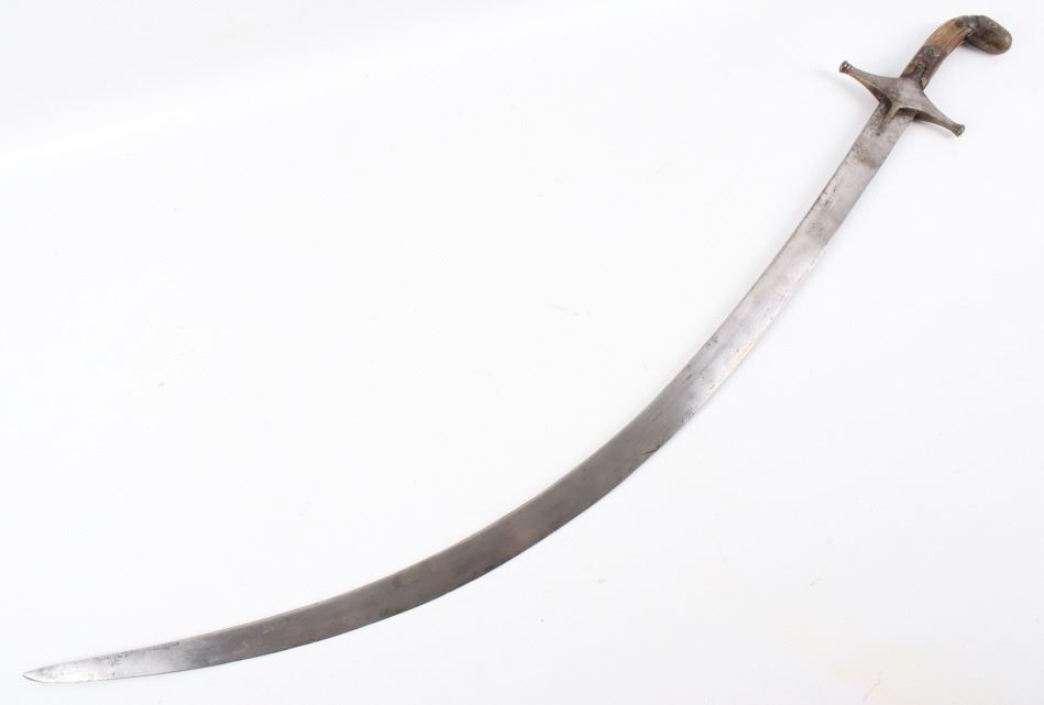 Late 1800's Persian Cavalry Scimitar With Sheath