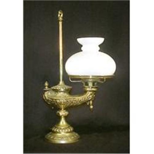 Antique Brass Aladdin Table Lamp Ornate #892924