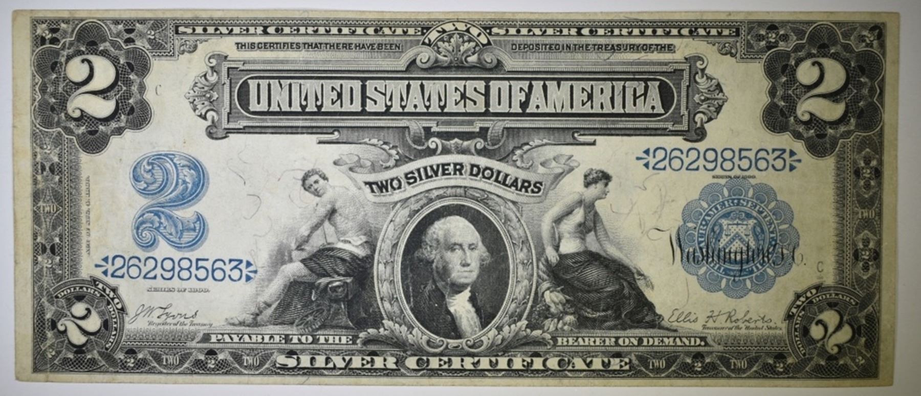 1899 $2 SILVER CERTIFICATE FINE