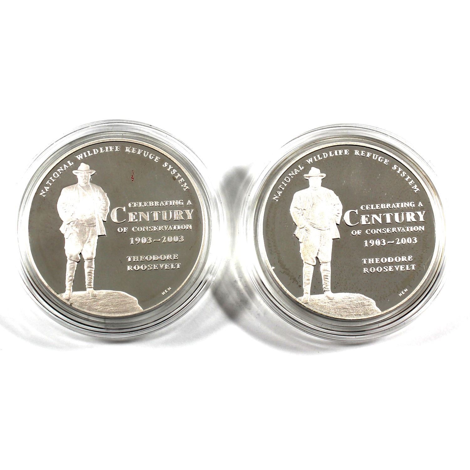 1903-2003 USA Theodore Roosevelt - A Century of Conservation Silver ...