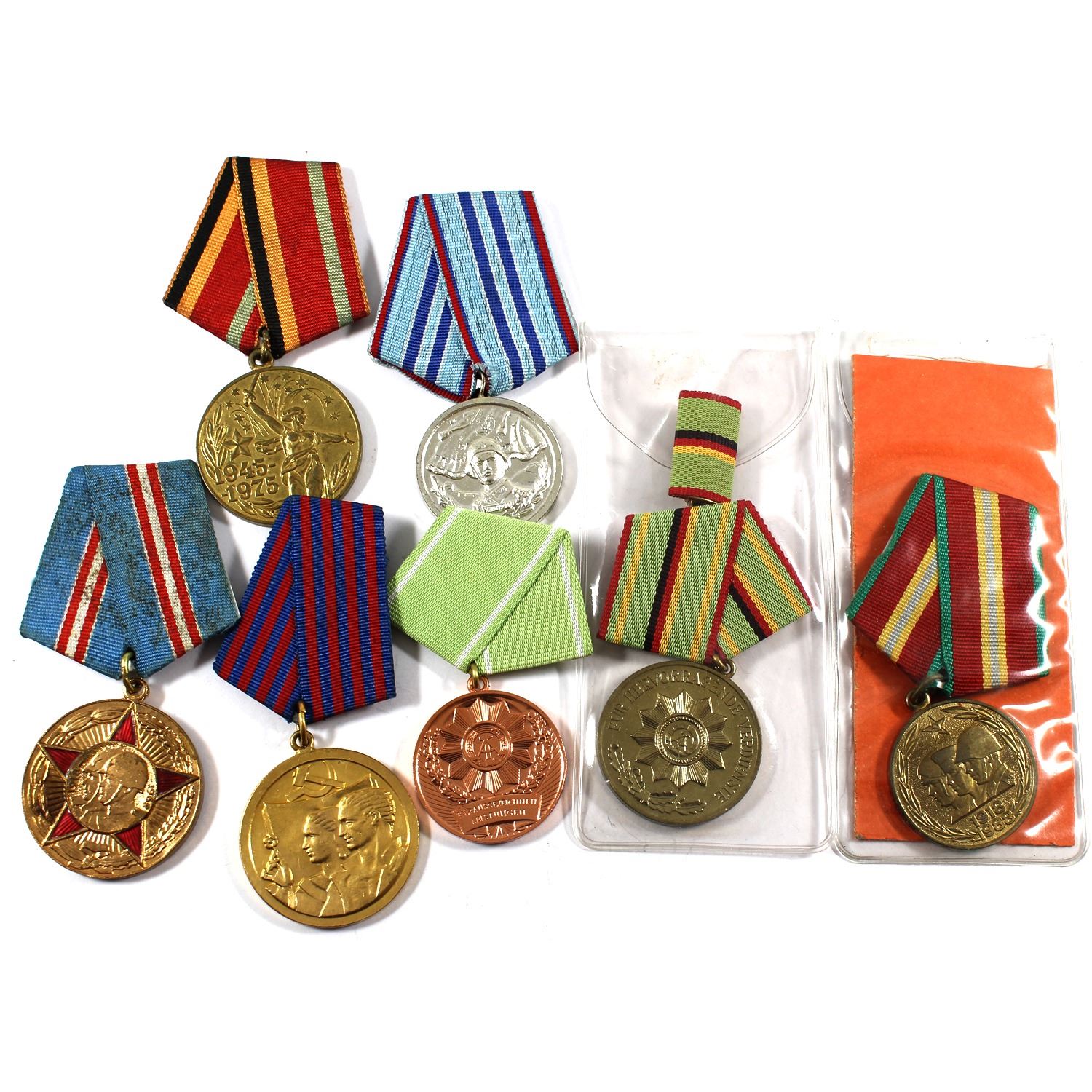 Estate Lot of Russia Ribbons & Medals. You will receive 7 Different ...