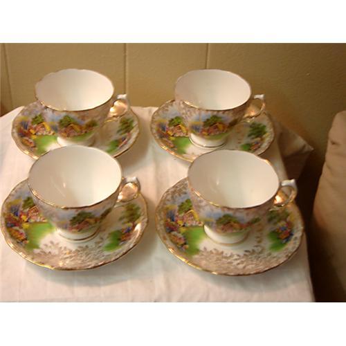 8 Gorgeous pieces Mayfair Bone China England #950795