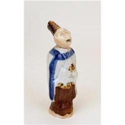 19C Japanese Hirado Monkey Nodder Doll Tongue #920215