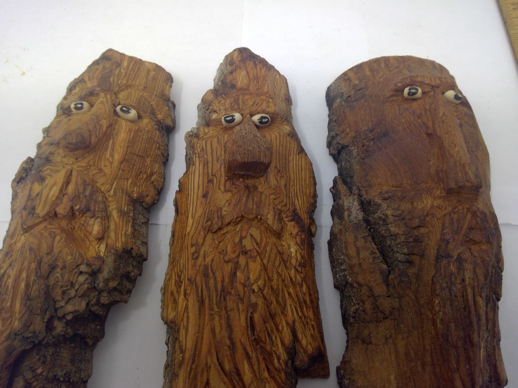 CARVED WOOD FACES