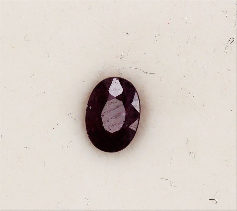0.79ct Oval Shape Burma Ruby Dimension 6.4x4.5x3