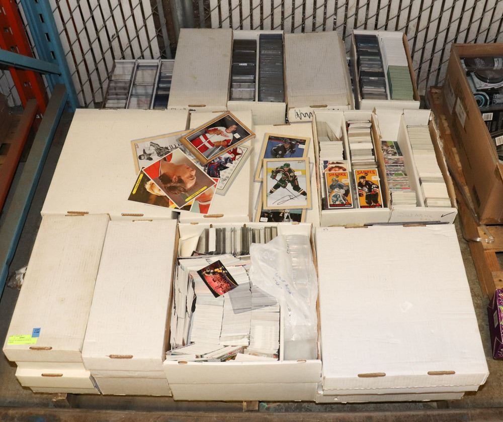 PALLET OF ASSORTED SPORTS CARDS