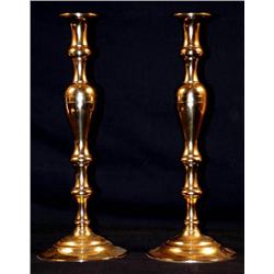 Decorative Baldwin Brass Candlesticks