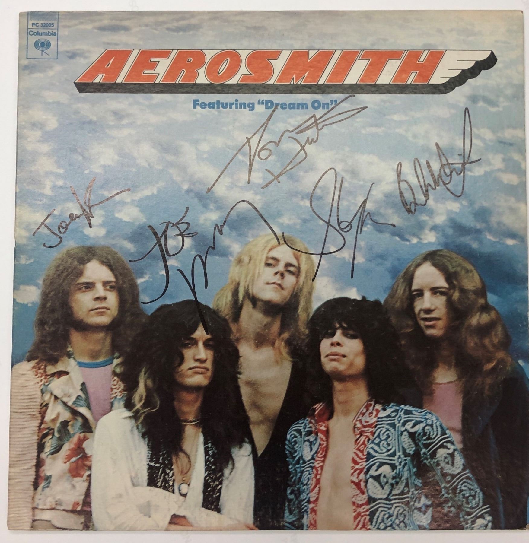 Aerosmith Signed "Aerosmith Live" Album Cover