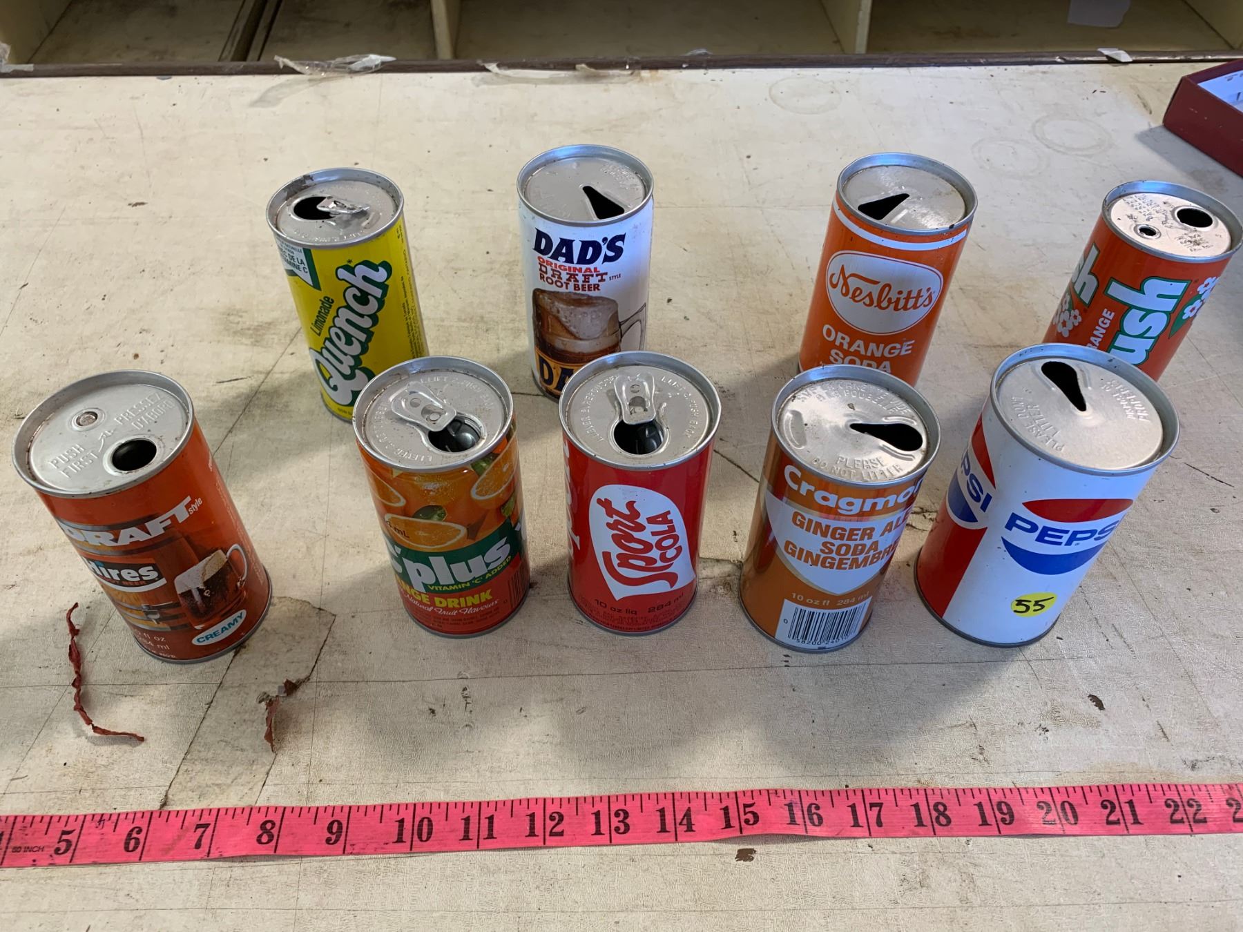 9 Assorted Vintage Soda Cans Schmalz Auctions 9-assorted-vintage-soda-cans-schmalz-auctions