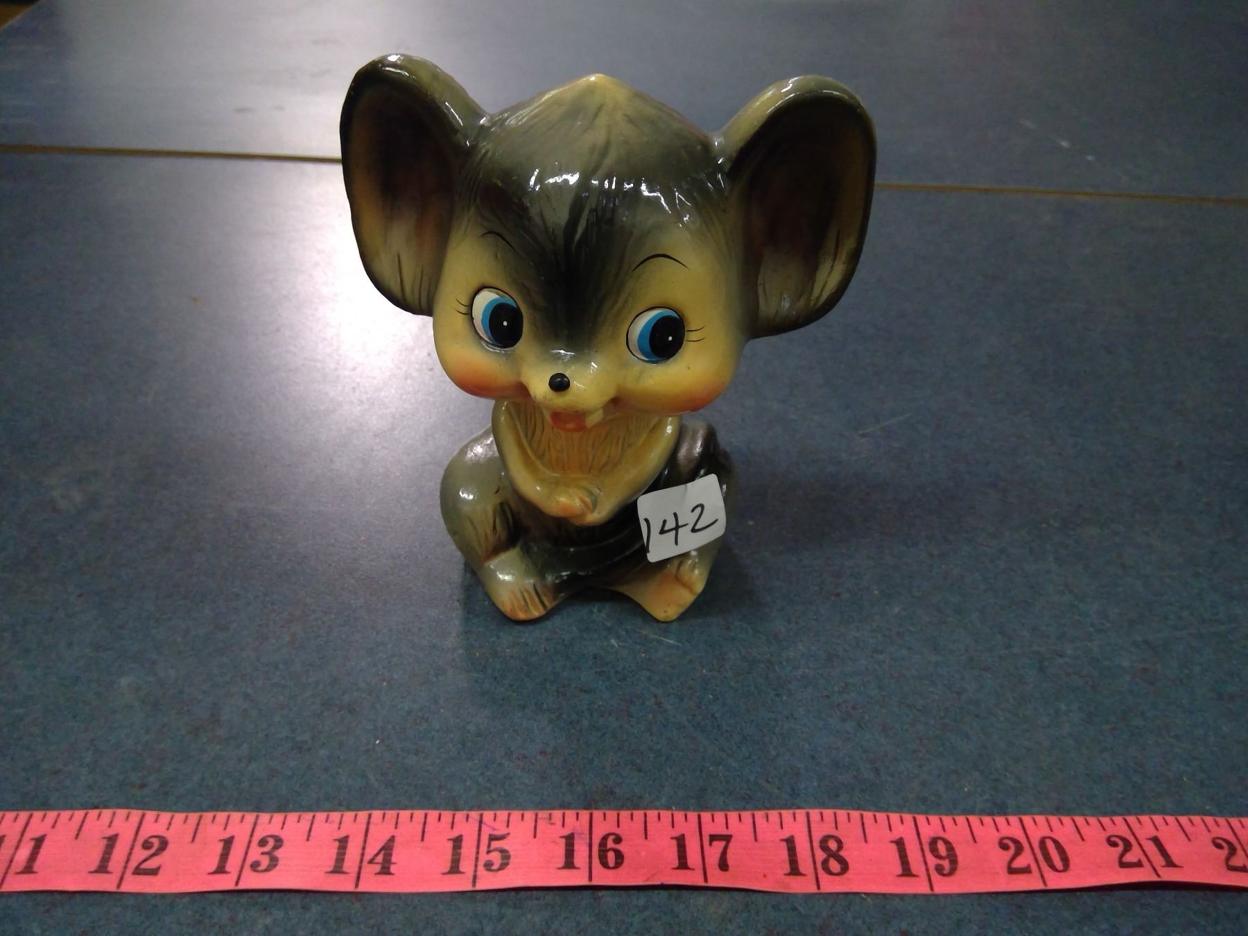 1957 Ed Sullivan Tv Show Mouse Topogigin Piggy Bank - Schmalz Auctions