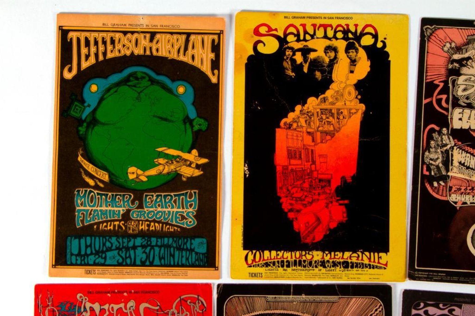 Ten Bill Graham production handbills