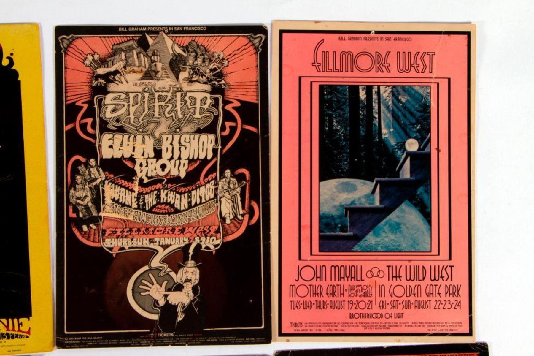 Ten Bill Graham production handbills