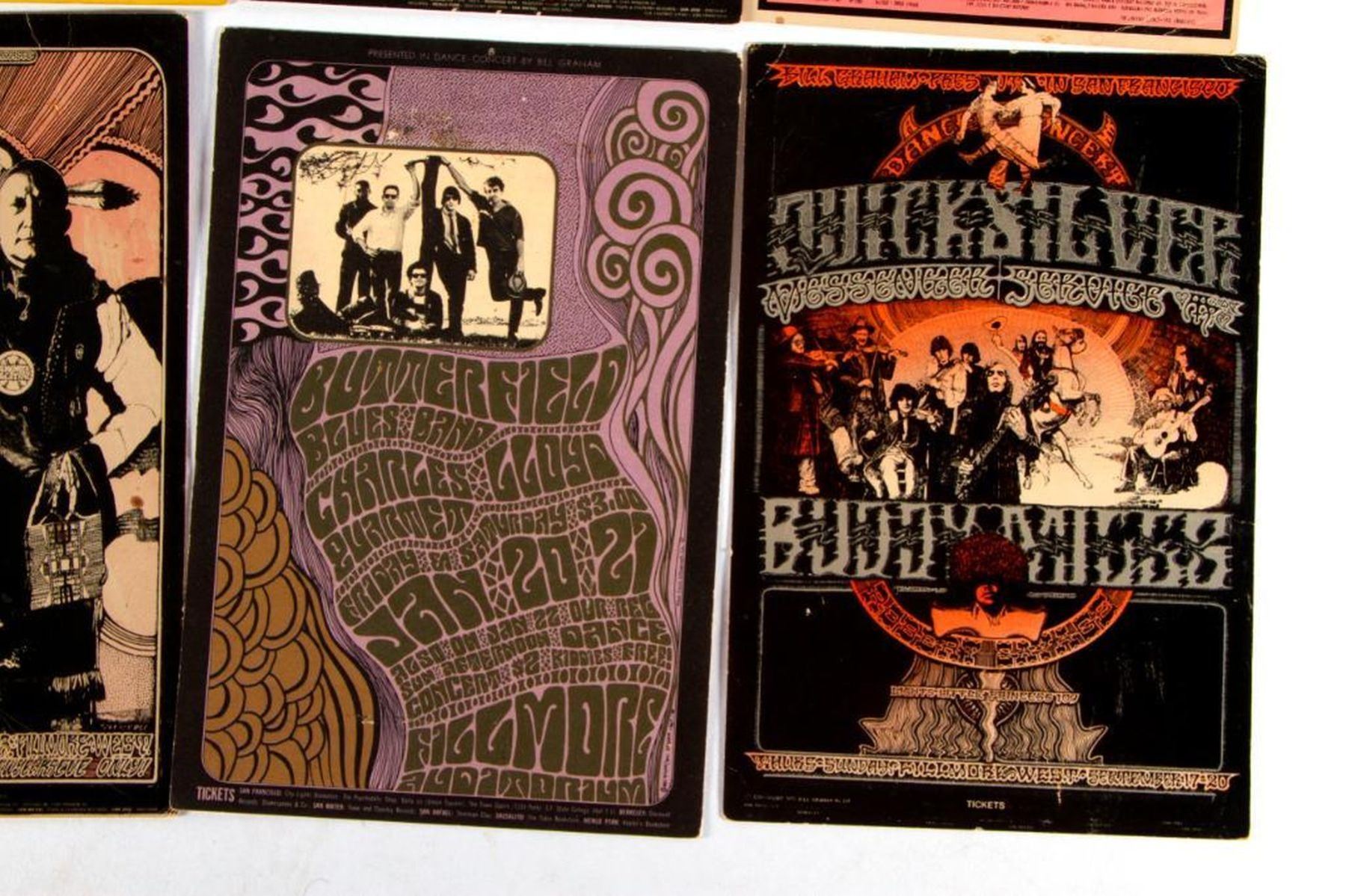 Ten Bill Graham production handbills
