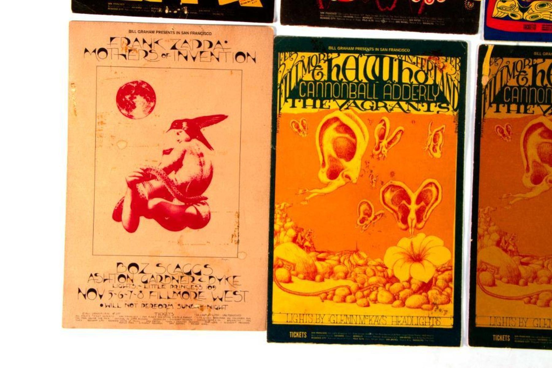 Bill Graham production handbills.