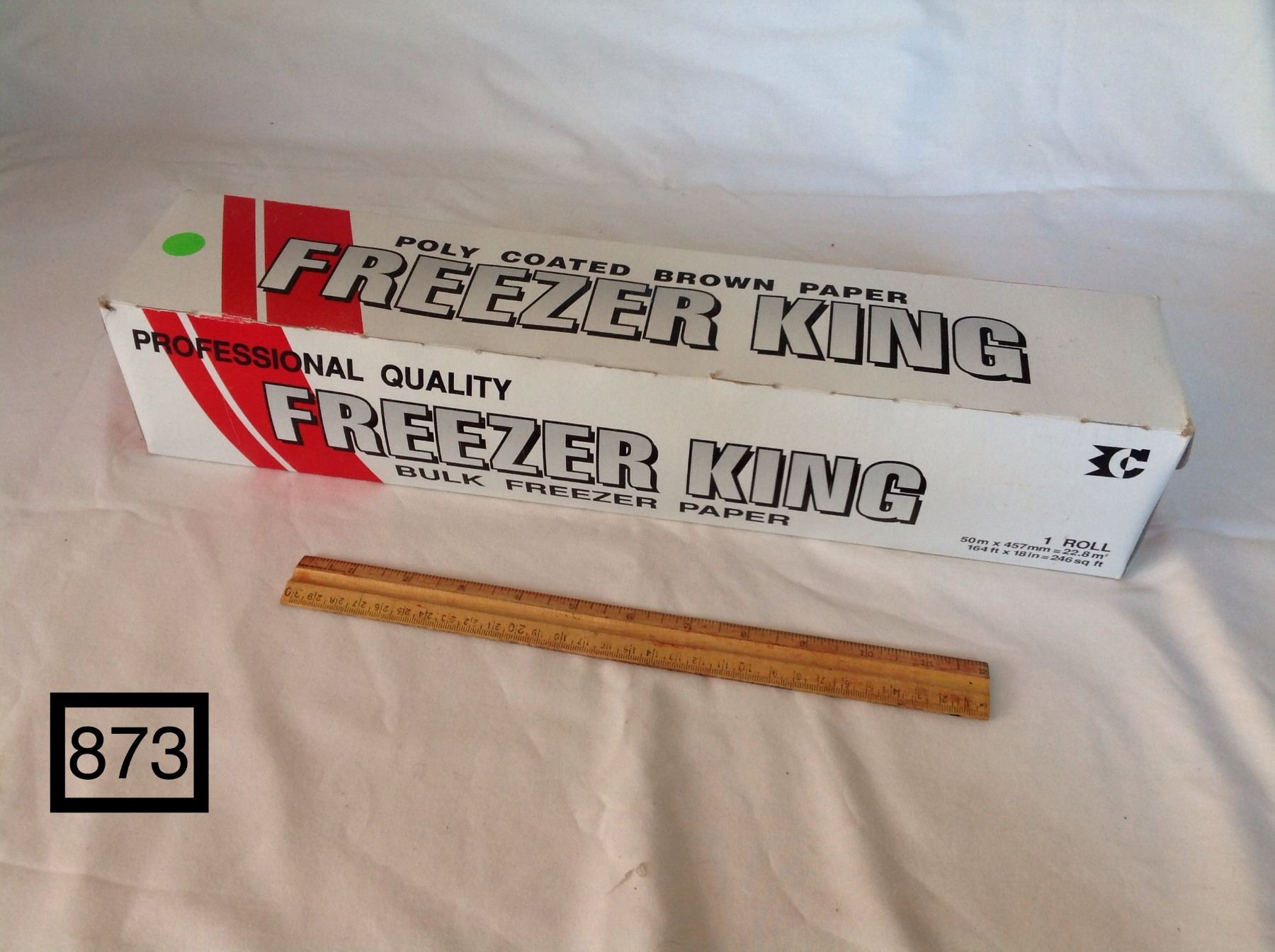 FULL BOX OF FREEZER KING POLY COATED BROWN PAPER - Schmalz Auctions
