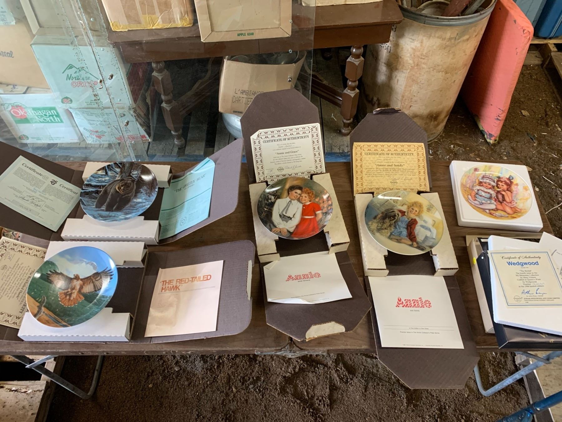 FINE CHINA COLLECTIBLE ART PLATES (5)