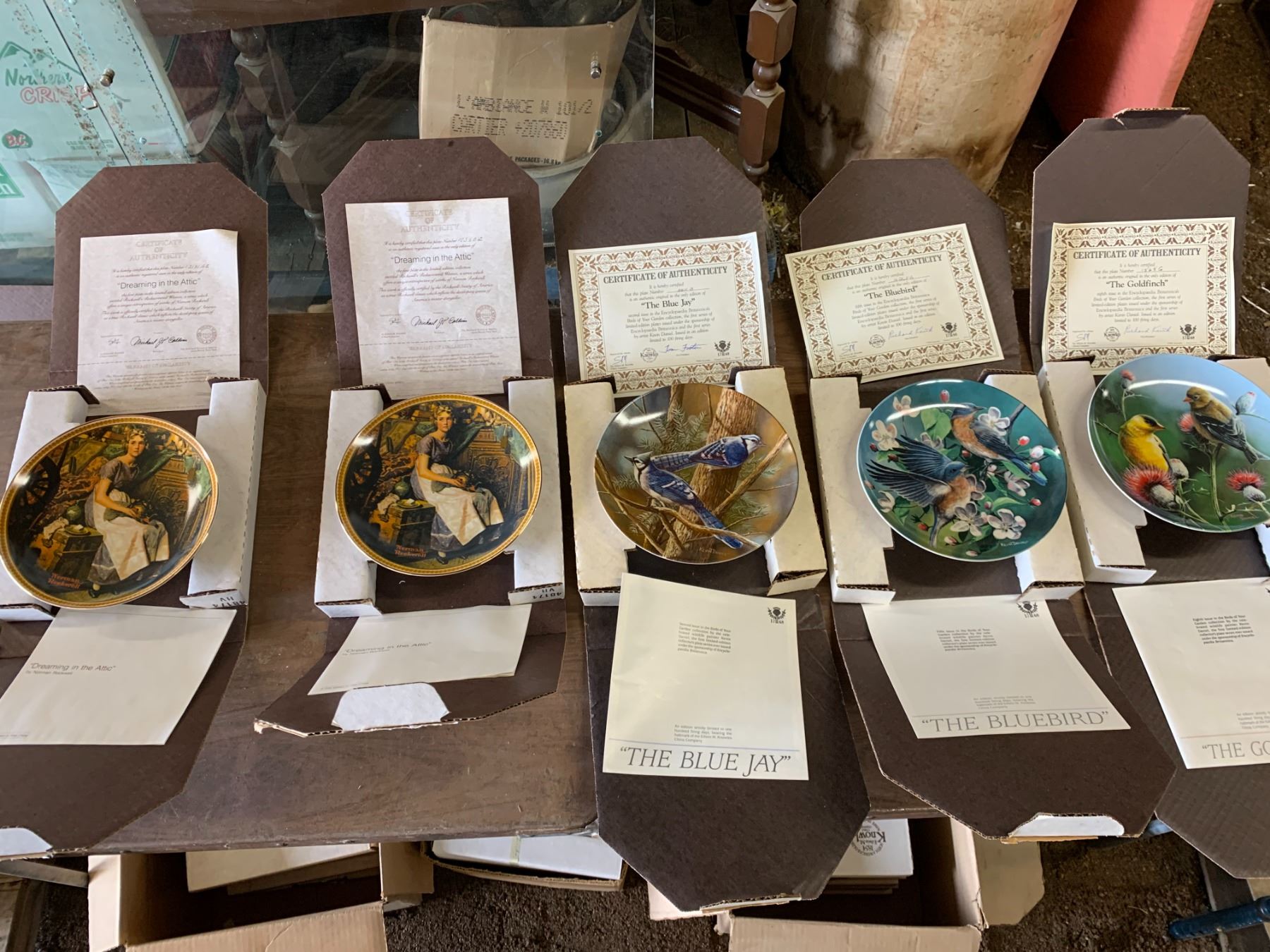 FINE CHINA COLLECTIBLE ART PLATES (5) - Schmalz Auctions