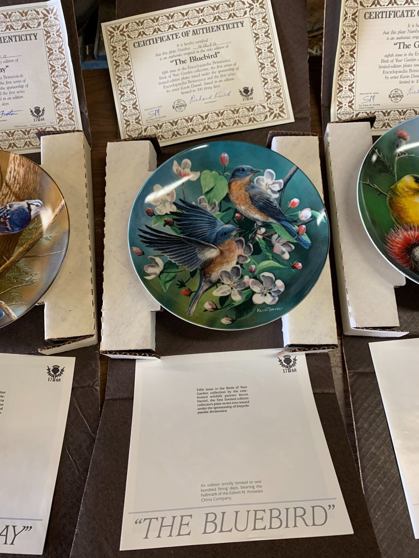 FINE CHINA COLLECTIBLE ART PLATES (5)