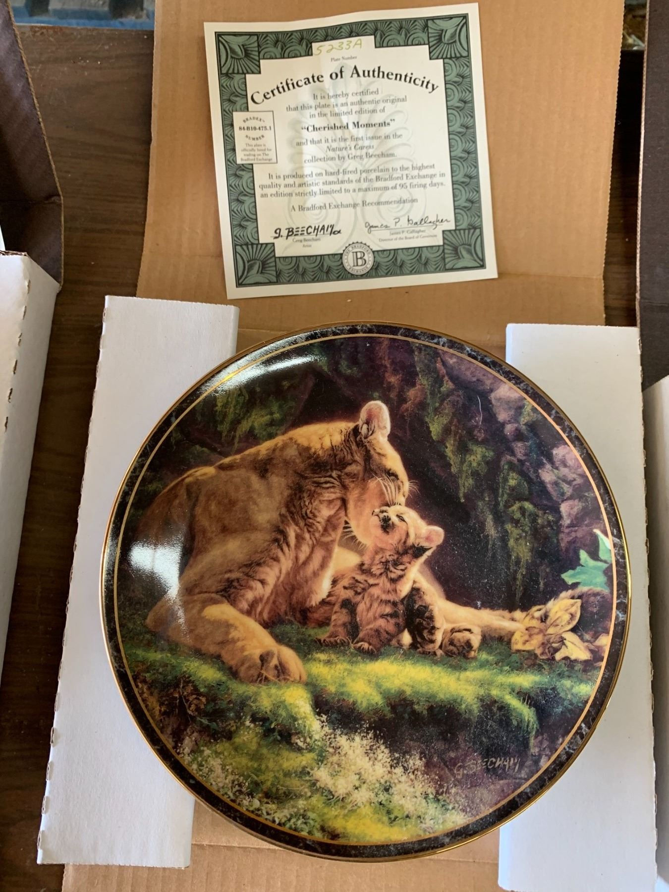 FINE CHINA COLLECTIBLE ART PLATES (5)