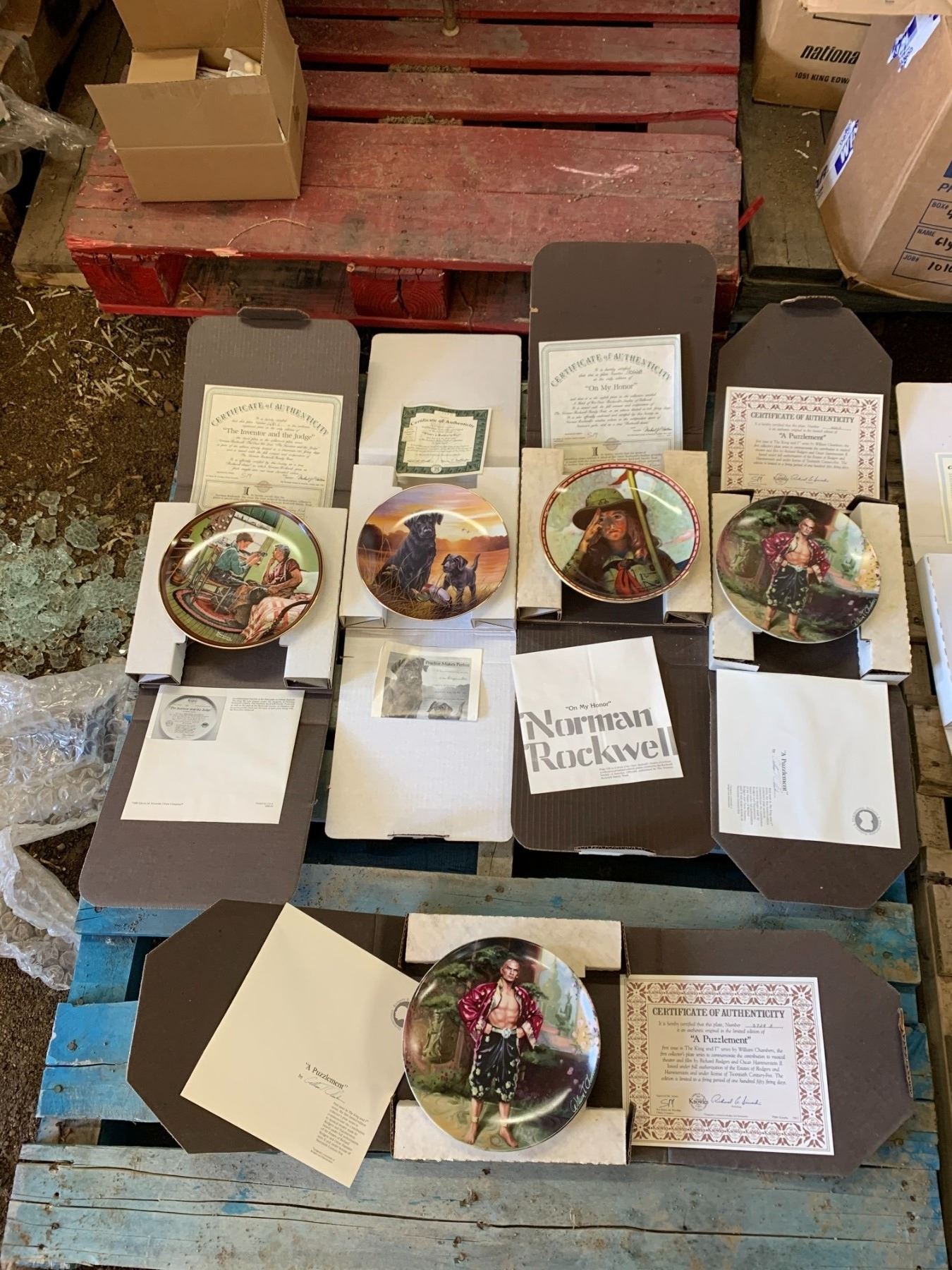 FINE CHINA COLLECTIBLE ART PLATES (5) - Schmalz Auctions