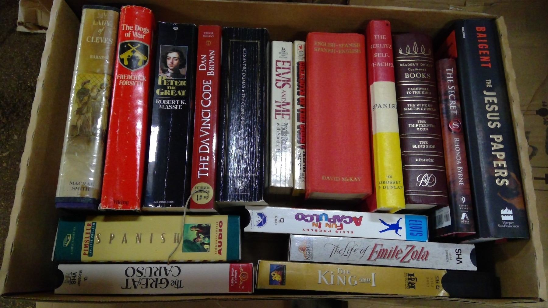 BOOKS AND VHS TAPES