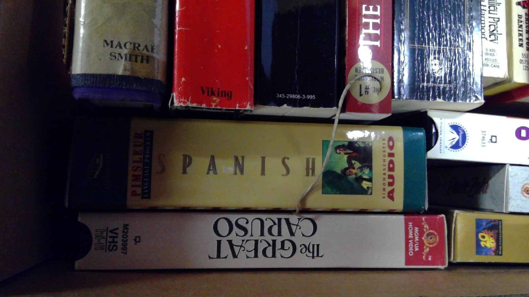 BOOKS AND VHS TAPES
