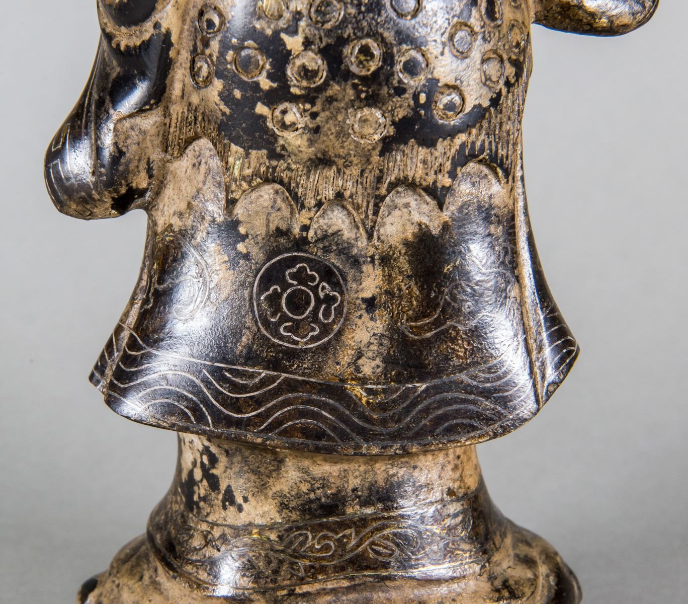 Chinese Bronze Taoist Priest Figure Qing Period