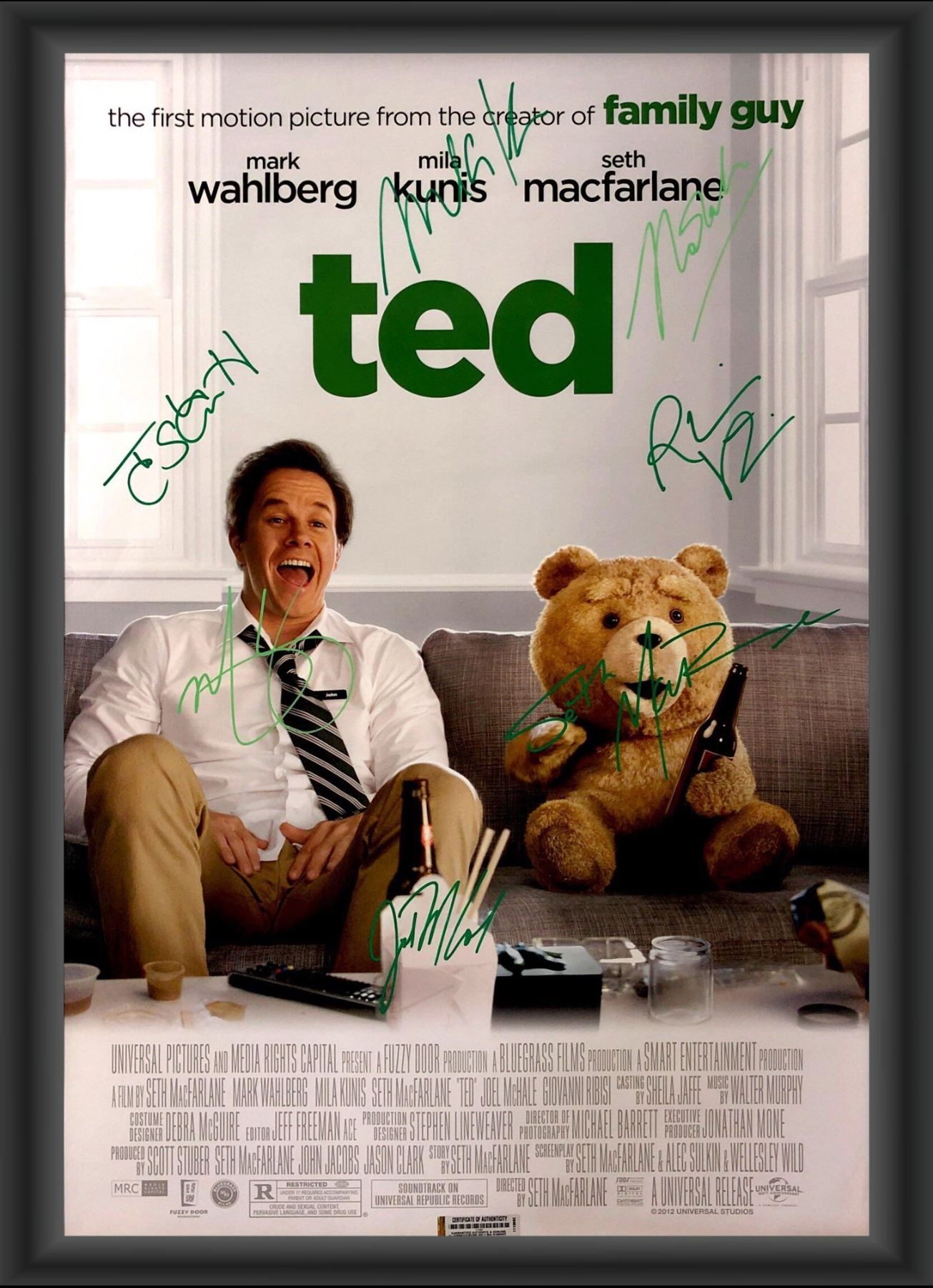 Signed Ted Movie Poster